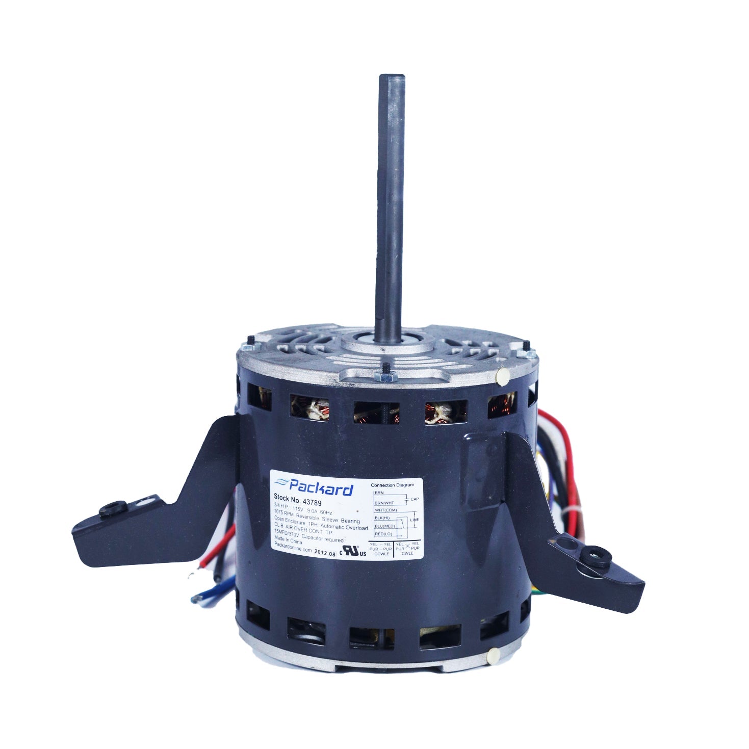 Packard - 43789 Direct Drive Blower Motor 48 Frame 3/4 HP, 115 Vo ...