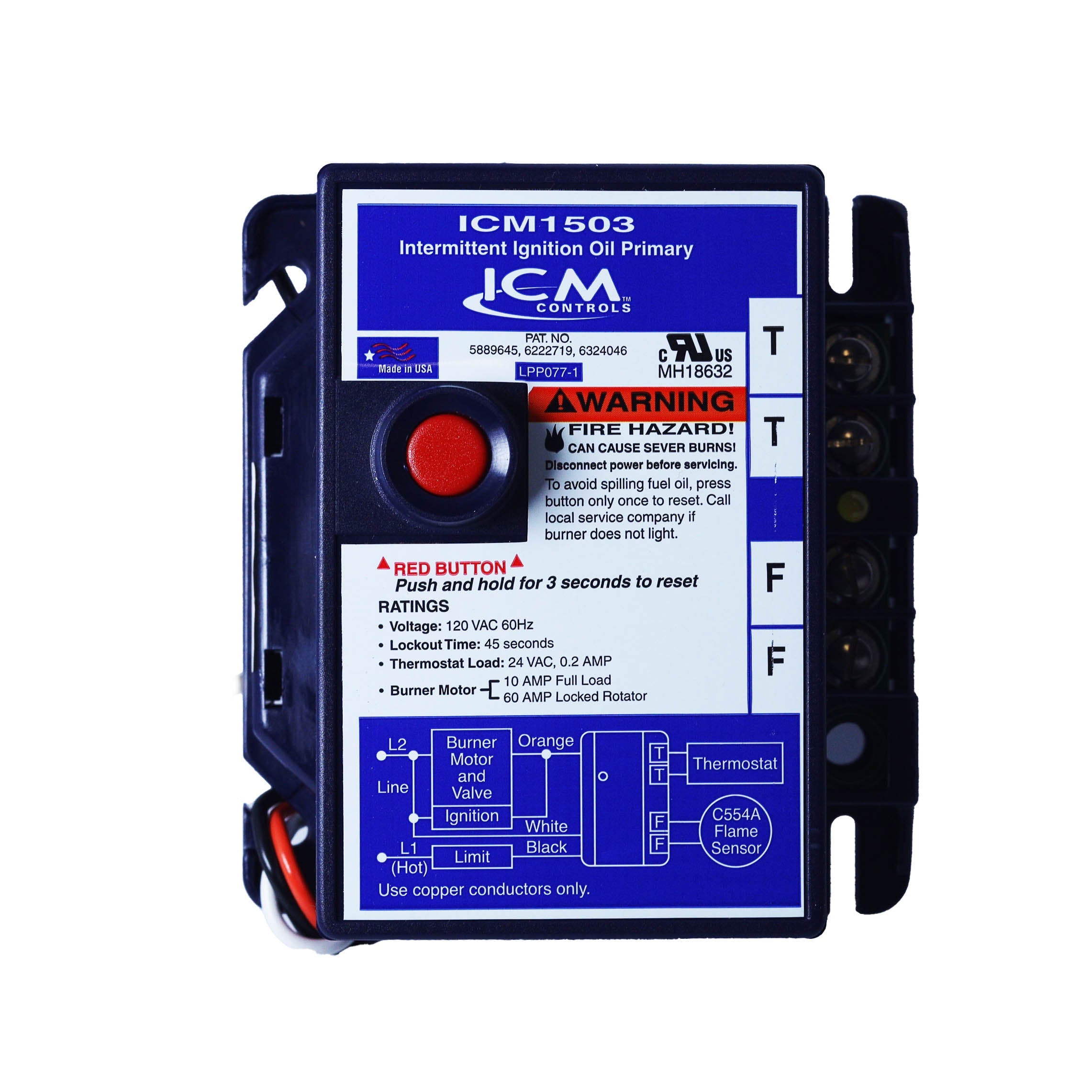 ICM Controls ICM503 Multi-Mode Timer, Switch Set, Input 12 VDC – RefCo ...